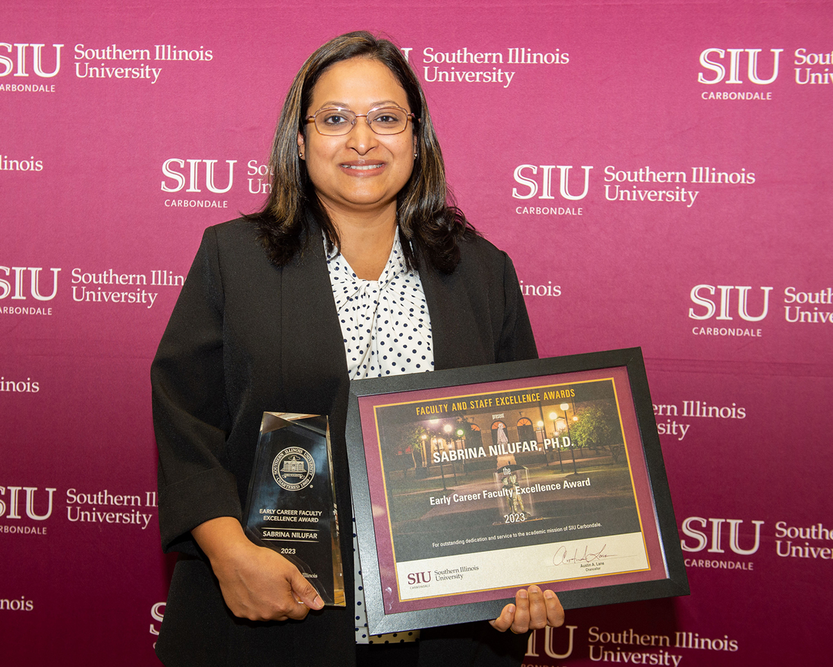 Saluki Pride: Sabrina Nilufar wins SIU’s Early Career Faculty Excellence Award - This Is SIU