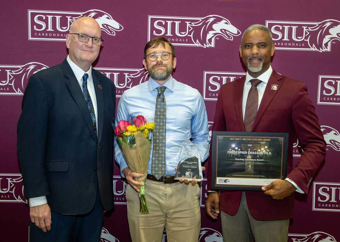 Saluki Pride: Christopher Chiasson earns Teaching Excellence Award for ...